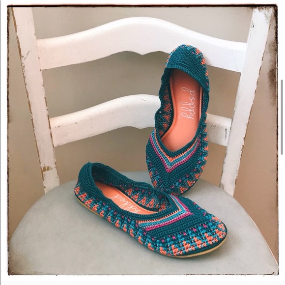 Free People Poppy | Shoes | Poppy Crocheted Delyte Ballet Flats | Poshmark